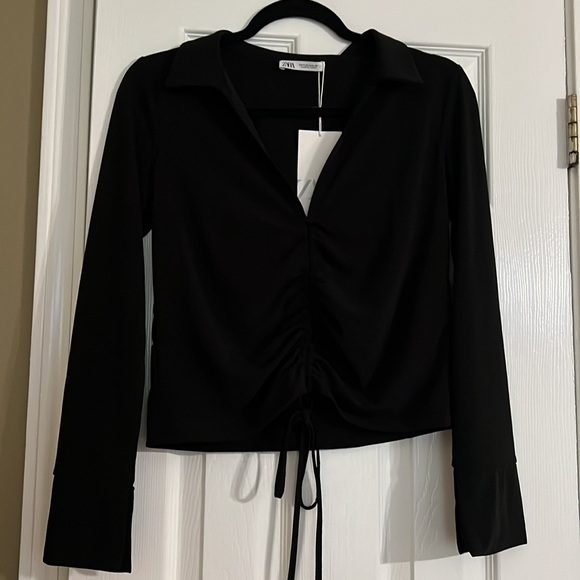 Zara | Tops | Zara Ruched Too | Poshmark